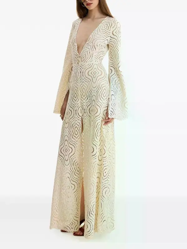 MOOS STUDIO Temptation V-neck Maxi Dress