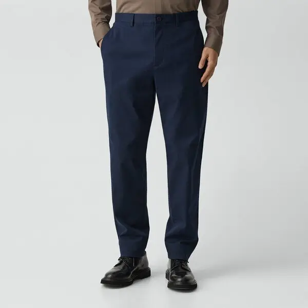 Theory Zaine Pant In Moonsoft Cotton - Baltic