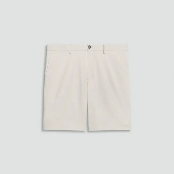 Theory Standard Chino Short In Moonsoft Cotton - Silver Cloud