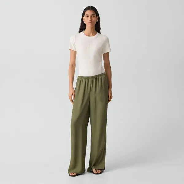 Theory Vented Pull-on Pant - Forest Moss