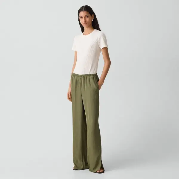 Theory Vented Pull-on Pant - Forest Moss