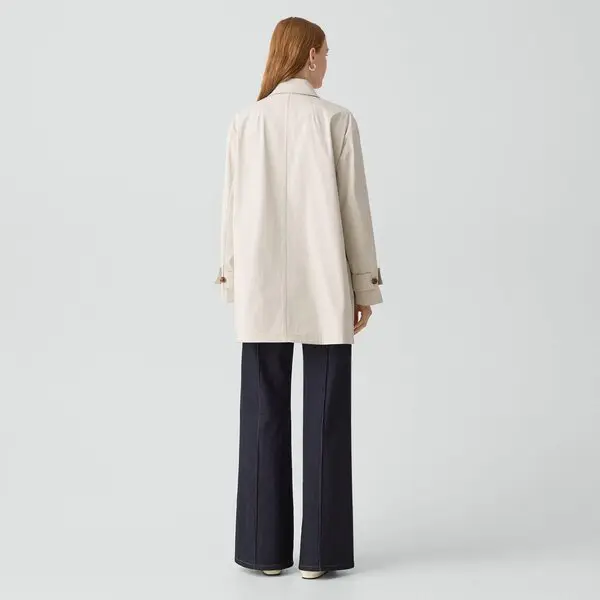 Theory A-line Trench Coat - Sand