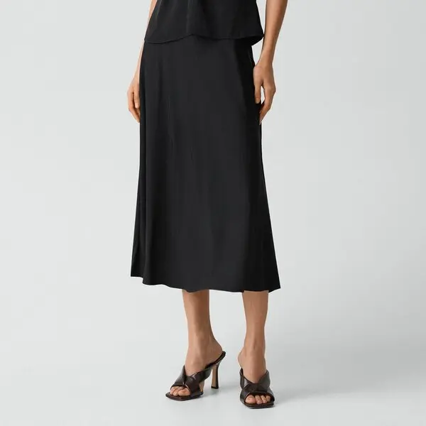 Theory Fluid Pull-on Skirt - Black