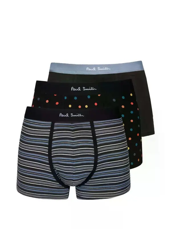 Paul Smith Striped Polka-dot Boxers - Black