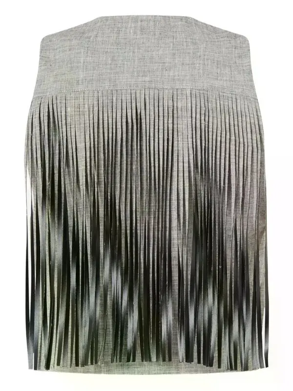 Pinko Vest With Fringing