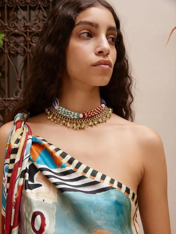 ALEMAIS Le Jardin Bunch Bead Necklace - Multicolour