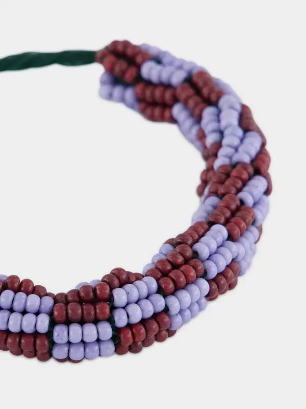 ALEMAIS Brown And Blue Le Jardin Bunch Bead Bracelet
