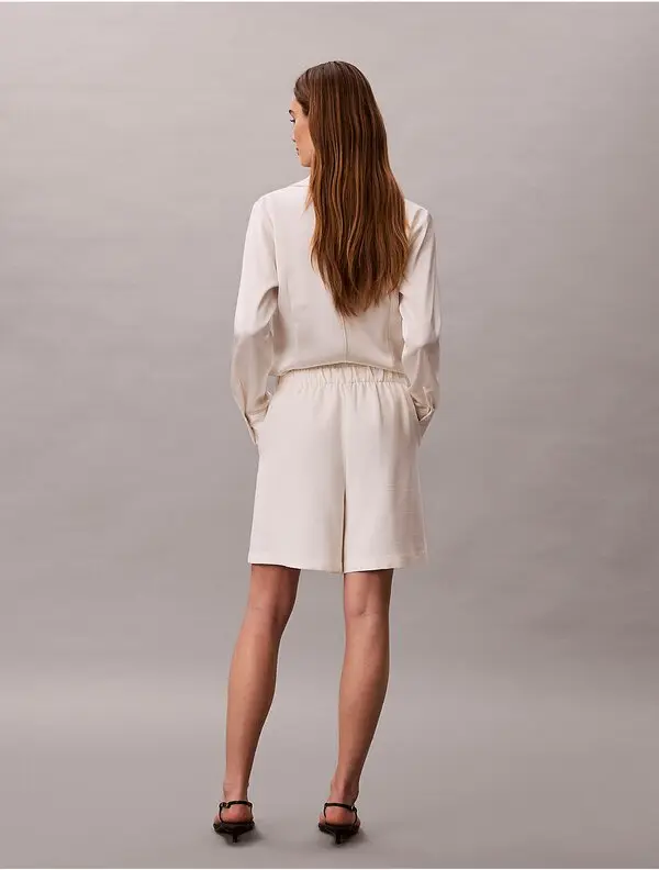 Calvin Klein Textured Shine High-waisted Shorts