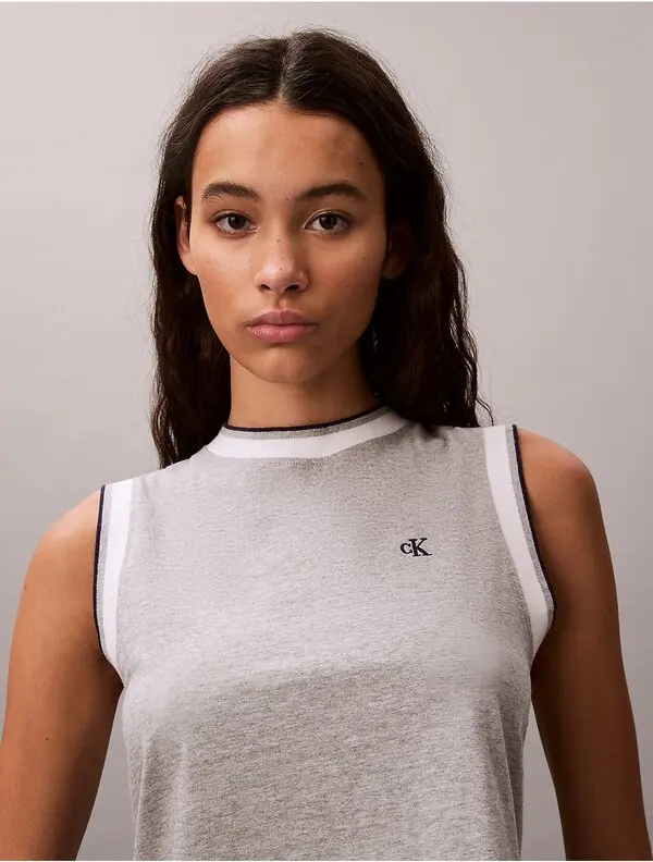 Calvin Klein Monogram Cropped Muscle Tank