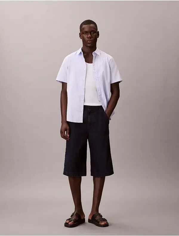 Calvin Klein Lightweight Indigo Denim Long Shorts - Challenger