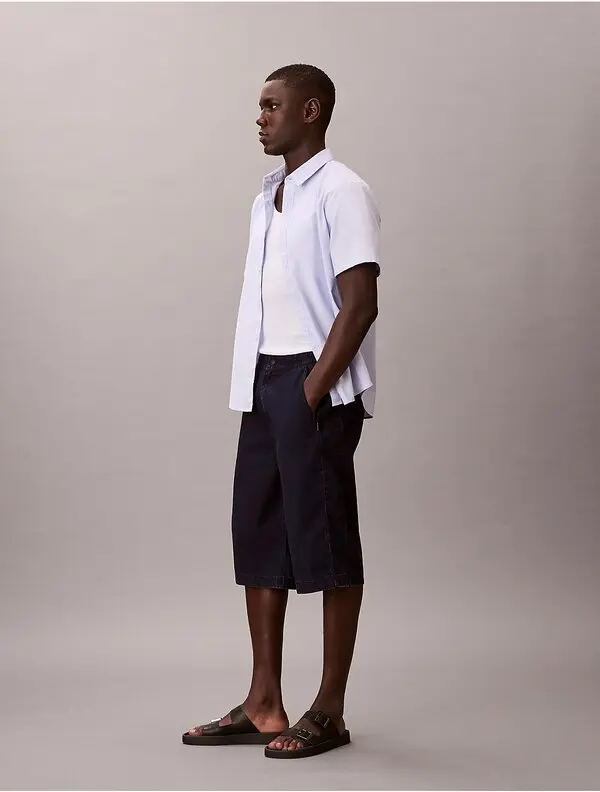 Calvin Klein Lightweight Indigo Denim Long Shorts - Challenger