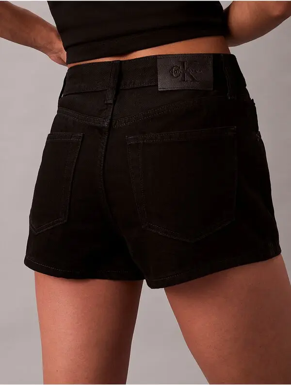 Calvin Klein Denim Mini Shorts - Classic Black