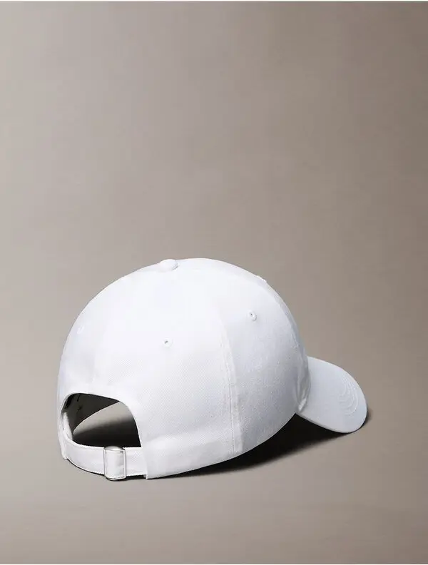 Calvin Klein Curved Logo Cap - Bright White