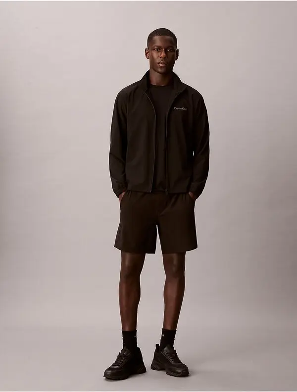 Calvin Klein Graphic Monogram Woven Shorts - Black