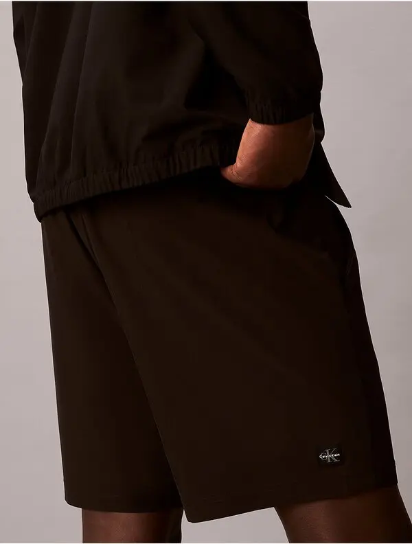 Calvin Klein Graphic Monogram Woven Shorts - Black