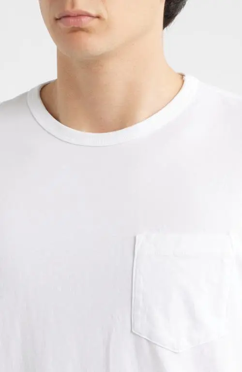 Ag Nick Cotton Pocket T-shirt - White