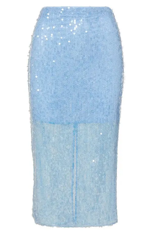 Veronica Beard Allora Sequin Mesh Midi Skirt