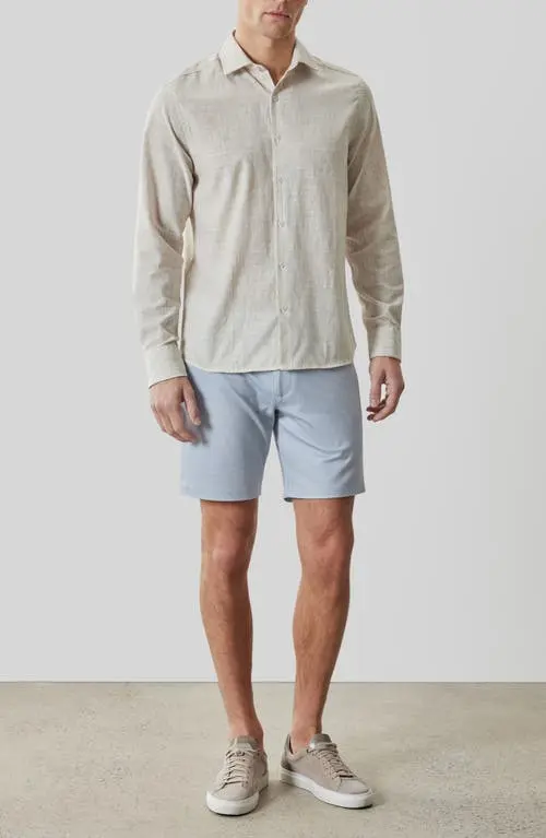 Robert Barakett Junpeli Cotton & Linen Blend Button-up Shirt