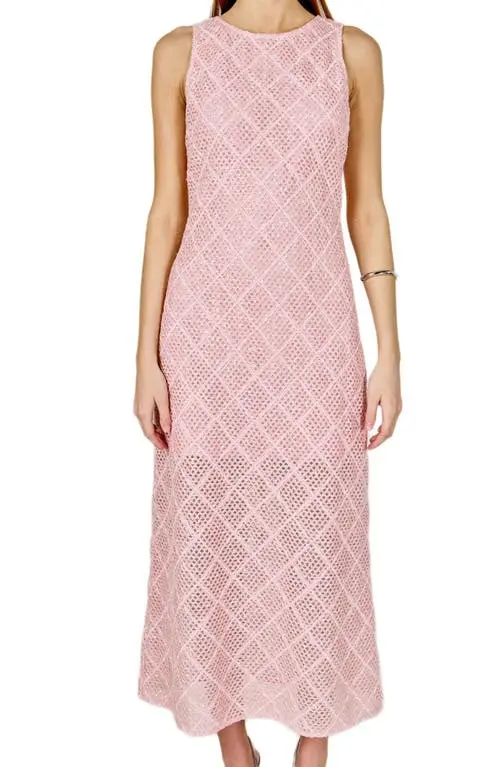 Endless Rose Sequin Open Stitch Dress
