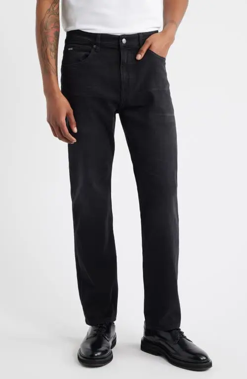 BOSS Ogden Straight-leg Jeans - Black