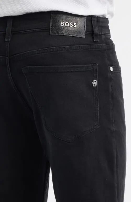 BOSS Ogden Straight-leg Jeans - Black