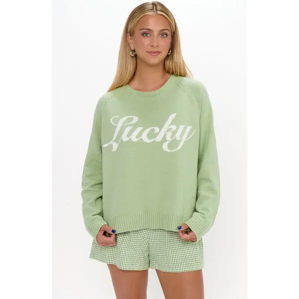 Show Me Your Mumu Off Duty Sweater - Lucky Graphic Knit