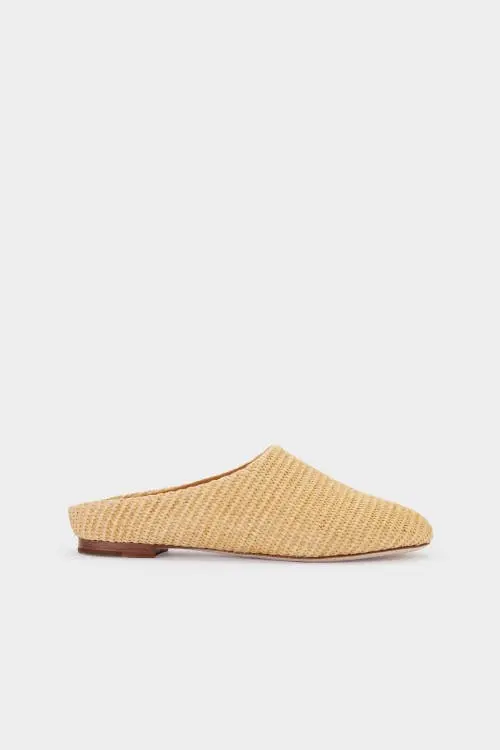 SIMONMILLER Raffia Riad Slipper - Natural