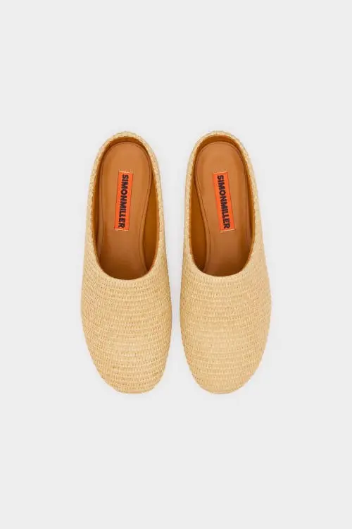 SIMONMILLER Raffia Riad Slipper