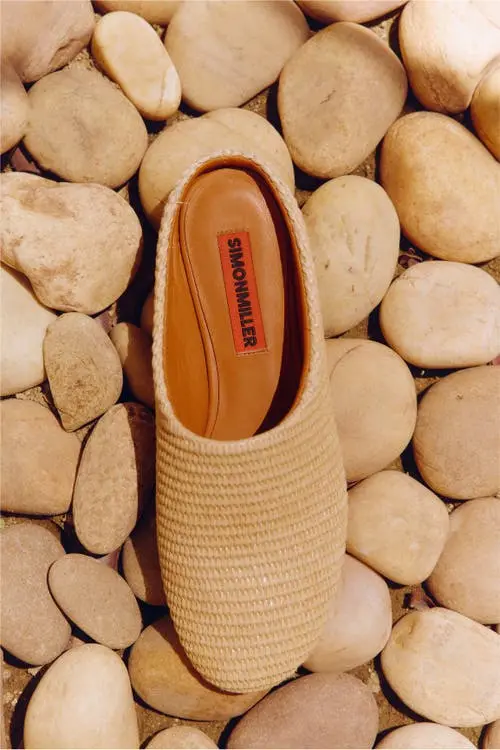 SIMONMILLER Raffia Riad Slipper
