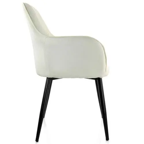 ELAMA 2 Piece Fabric Accent Chair With Metal Legs