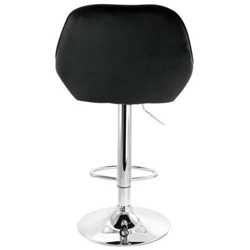 ELAMA 2 Piece Adjustable Velvet Bar Stools
