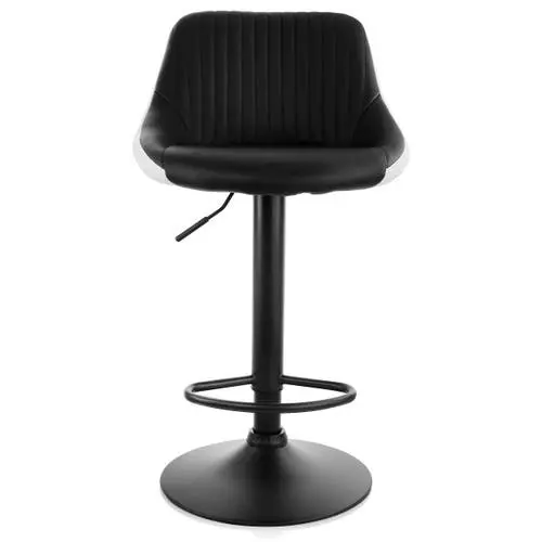 ELAMA 2 Piece Faux Leather Adjustable Bar Stool