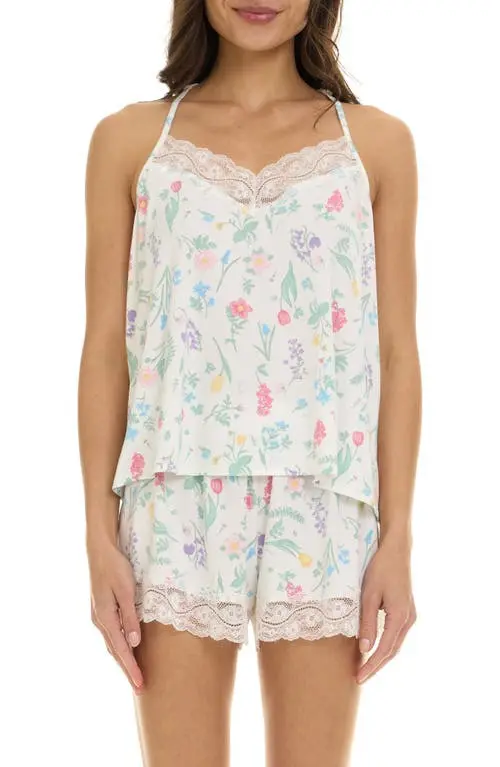 Flora Nikrooz Eloise Floral Short Pajamas - Ivory