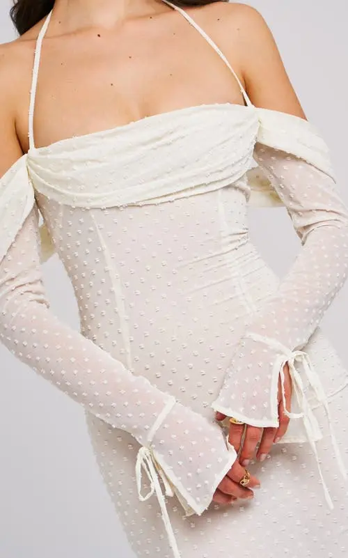 MISS CIRCLE NEW YORK Off-shoulder Mermaid Maxi Dress