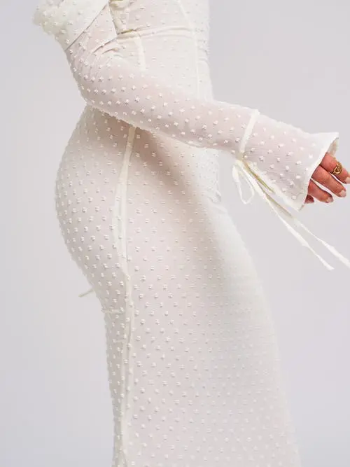MISS CIRCLE NEW YORK Off-shoulder Mermaid Maxi Dress