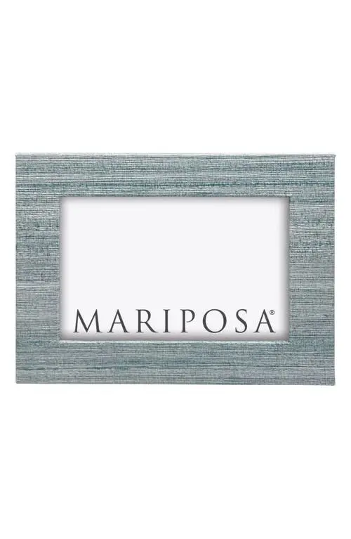MARIPOSA Capri Faux Grasscloth 4 X 6-inch Picture Frame - Aqua
