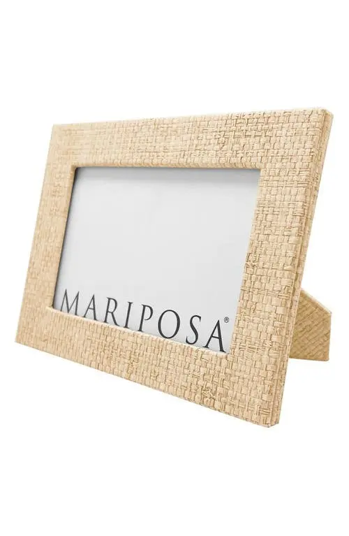 MARIPOSA Coconut Grove Grasscloth 4 X 6-inch Picture Frame