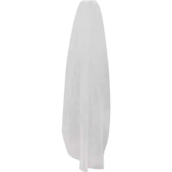 MISS CIRCLE Fingertip Wedding Veil - White