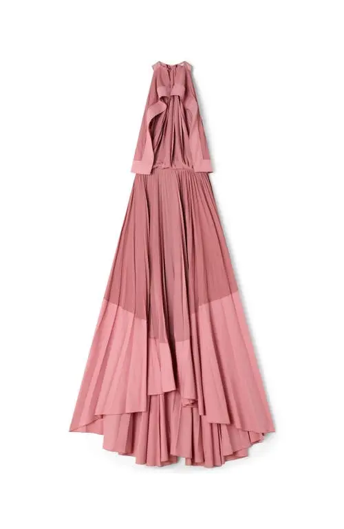 LANVIN Pleated Long Dress - Pink