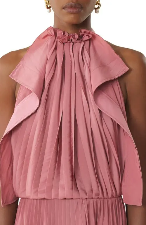 LANVIN Pleated Long Dress - Pink
