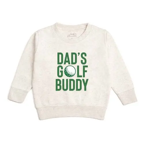SWEET WINK Dad's Golf Buddy Sweatshirt - Natural Heather