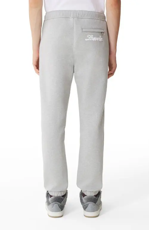 LANVIN Fleece Jogging Pants With Embroidered Logo