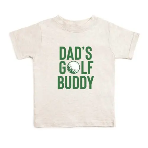 SWEET WINK Dad's Golf Buddy Short Sleeve T-shirt - Natural Heather