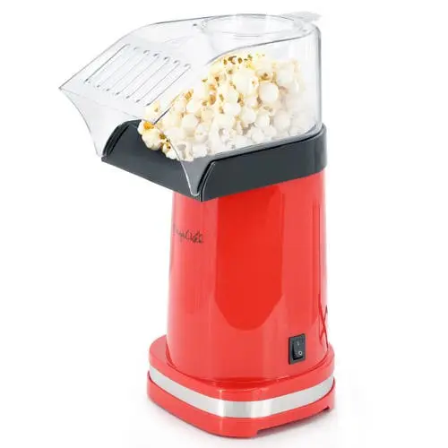 MEGACHEF Hot Air Popcorn Maker/popper - Red