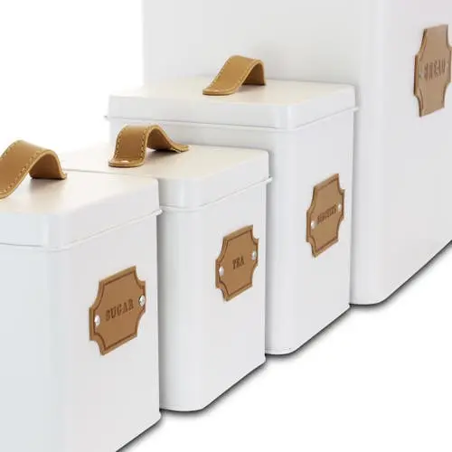 MEGACHEF Kitchen Food Storage And Organization 5 Piece Canister Set