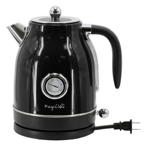 MEGACHEF 1.8 Quart Electric Tea Kettle And 2 Slice Toaster Combo