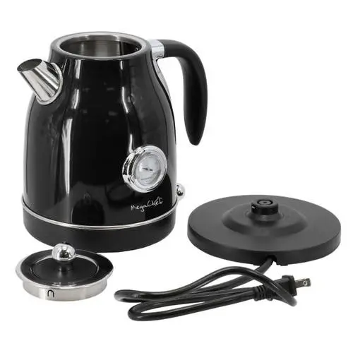 MEGACHEF 1.8 Quart Electric Tea Kettle And 2 Slice Toaster Combo