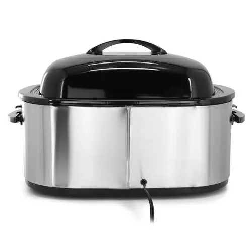 MEGACHEF 22 Quart Electric Roaster Oven With High Dome Self-basting Lid