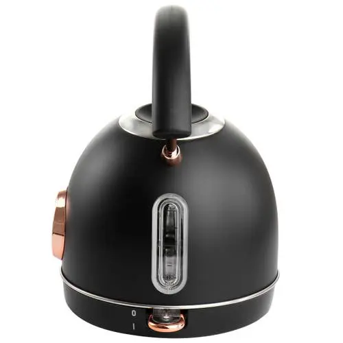 MEGACHEF 1.9 Quart Half Circle Electric Tea Kettle With Thermostat