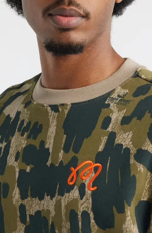 MALBON Range Tour Divot Camo Cotton Sweatshirt